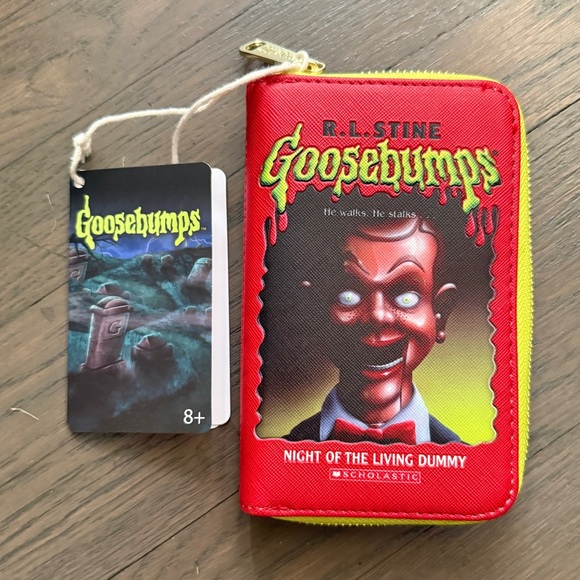 Loungefly | Accessories | Loungefly Goosebumps Slappy Book Cover Zip ...